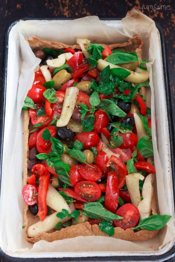 Mediterranean Summer Vegetable Tart | yumsome
