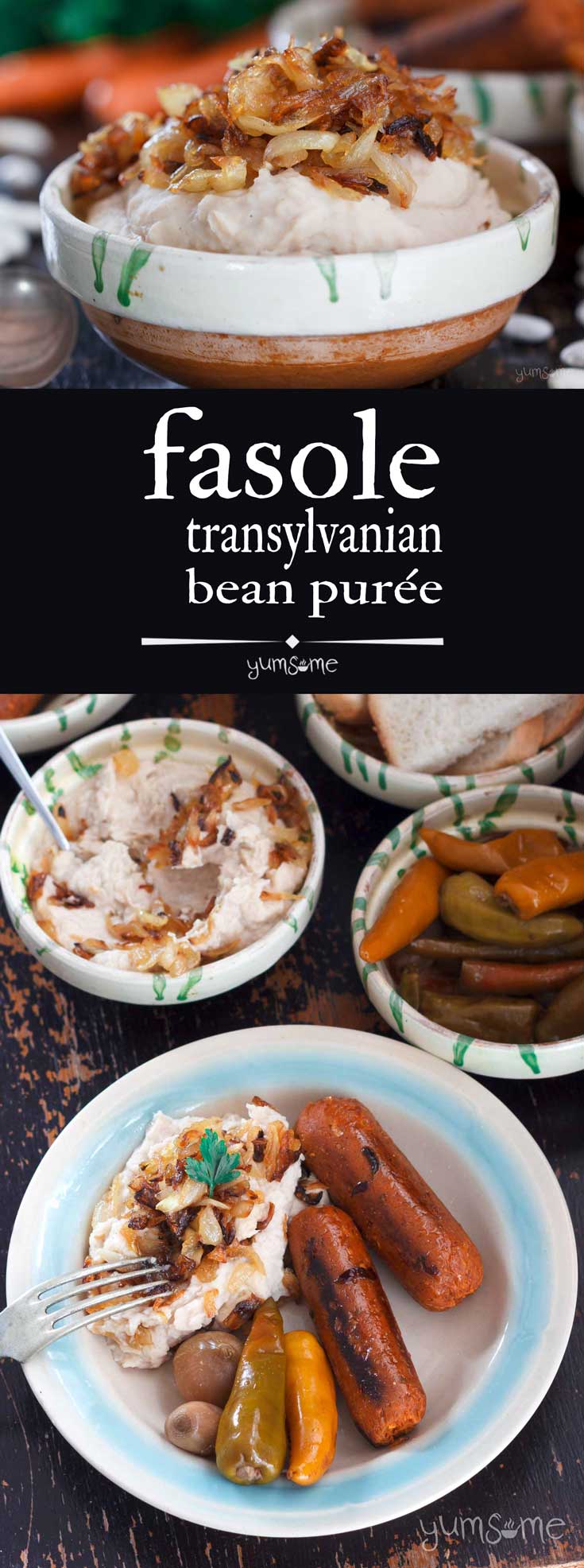 Fasole Bătută: Transylvanian White Bean Purée & Fried Onions | yumsome
