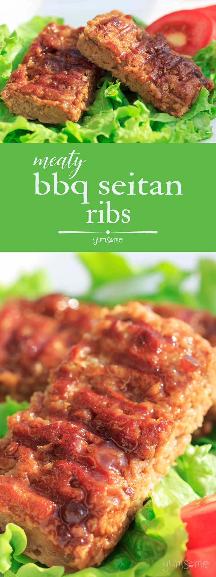 Meaty BBQ Seitan 'Ribs' | yumsome